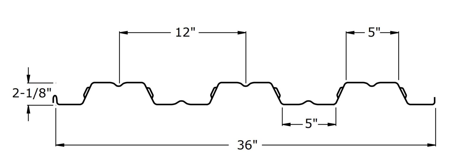 2W Deck (2" W Profile Composite Floor Deck) | Steel Roof and Floor Deck ...