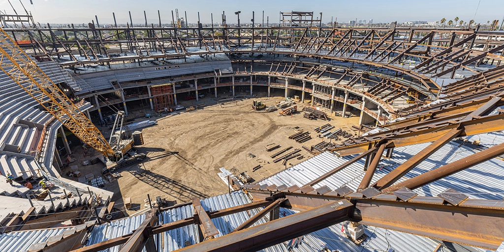 Intuit Dome, Home of the LA Clippers | Steel Roof and Floor Deck | ASC ...